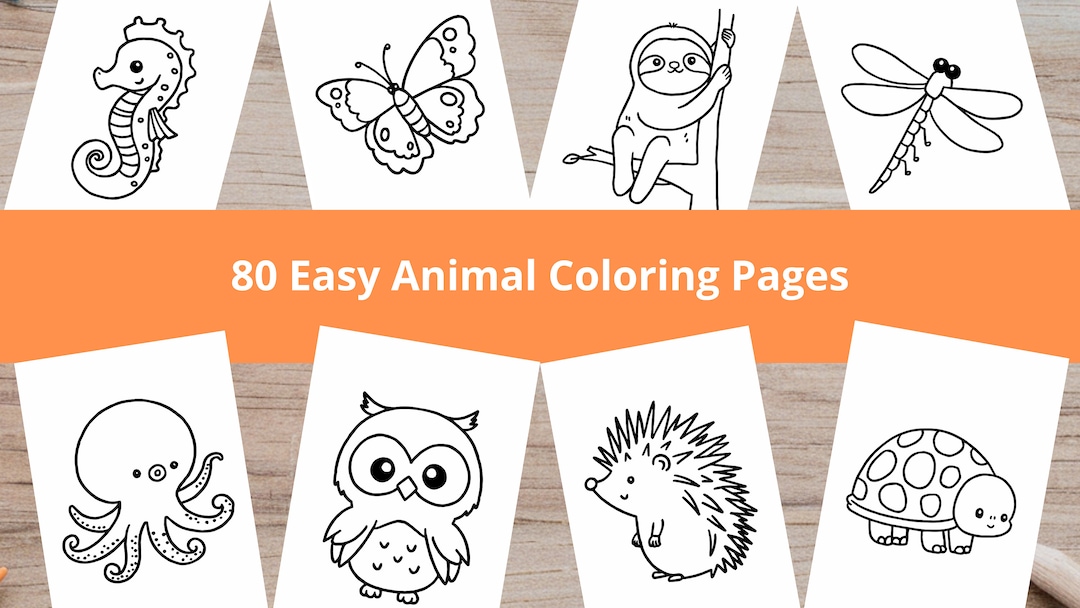 80 Easy Preschool Coloring Pages, Suitable for Toddlers, Preschool ...