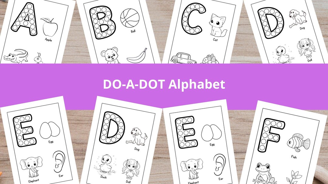 Do-a-dot Alphabet Printable Worksheets. Activities for Kids, Toddlers ...