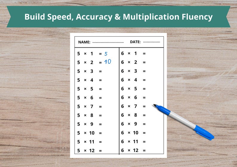 9 Printable Multiplication Worksheets – Single-digit Multiplication ...