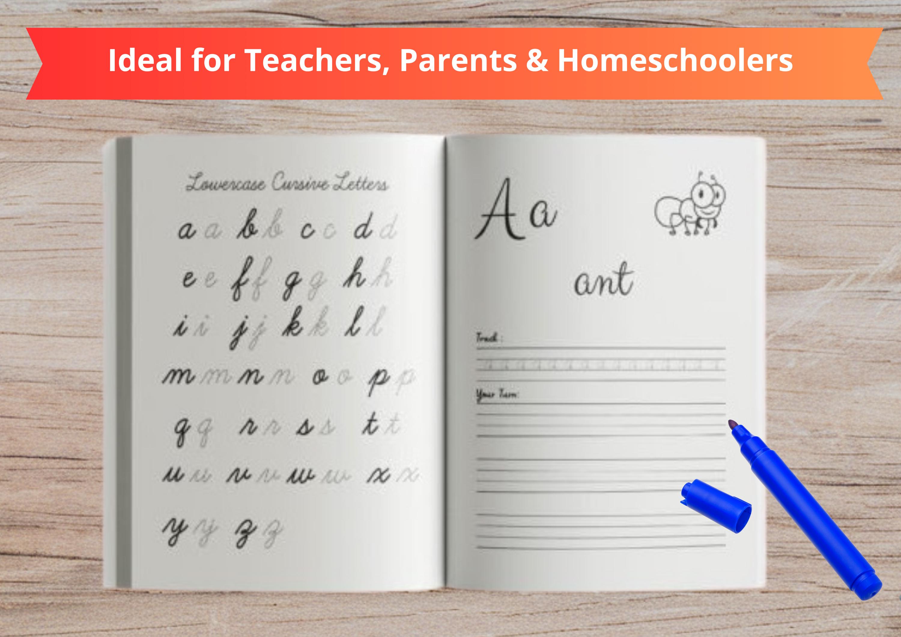 Printable Cursive Worksheets – 81 Pages for Middle School Kids, Cursive ...