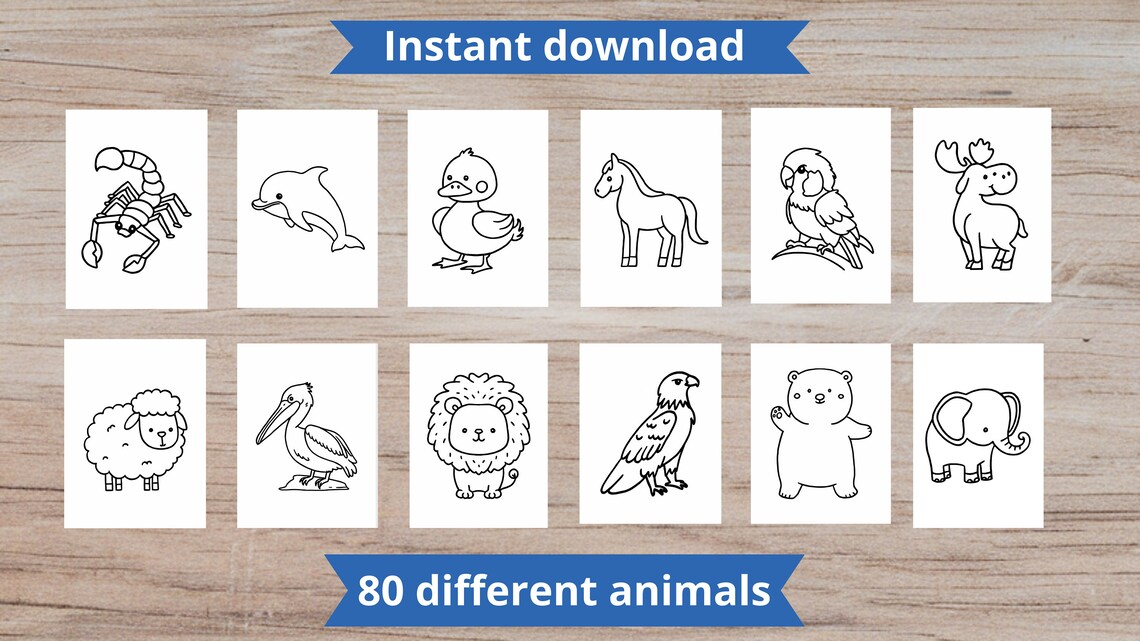 80 Easy Preschool Coloring Pages, Suitable for Toddlers, Preschool ...