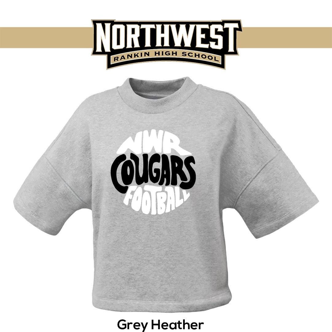 NWR Cougar Football Boxy Short Sleeve Fleece - Etsy
