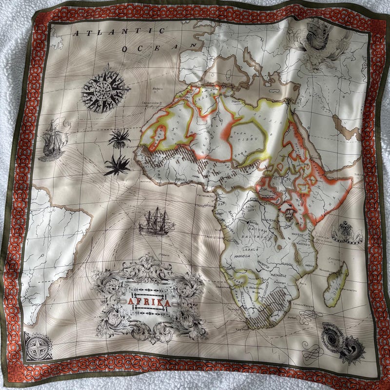 Map Scarf - Etsy