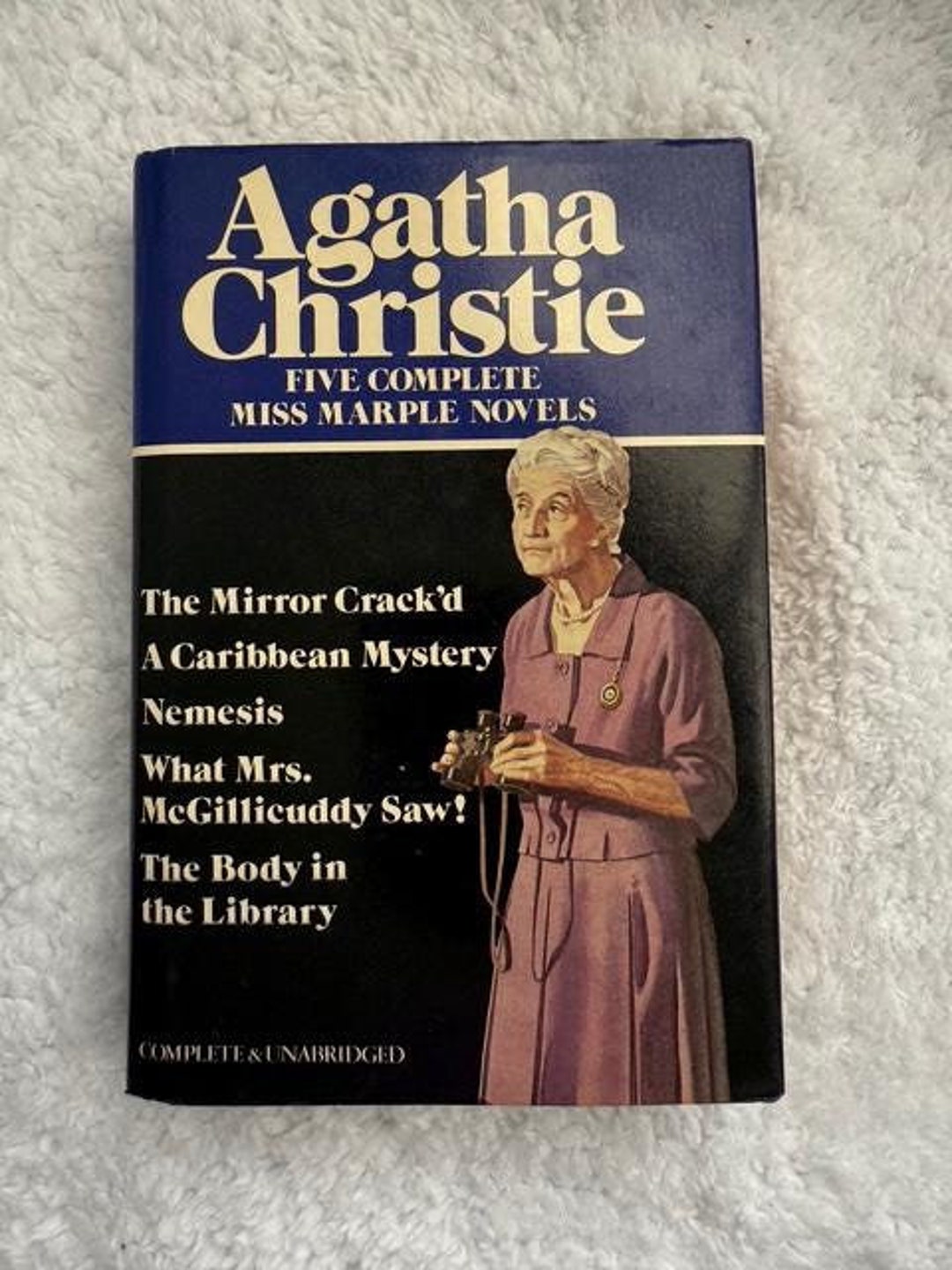 Agatha Christie Five Complete Miss Marple Novels. Vintage 1980 Hardcover, Avenel Books, Must ...
