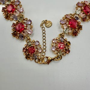 Vintage Carolee Lux Gold Tone Multicolor Rhinestone Crystal Statement ...