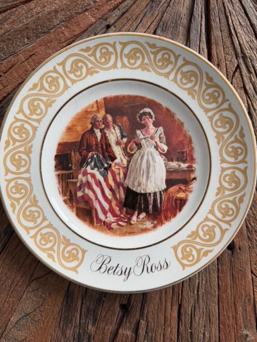 Vintage Avon Betsy Ross Decorative Plate, American History Collectible ...