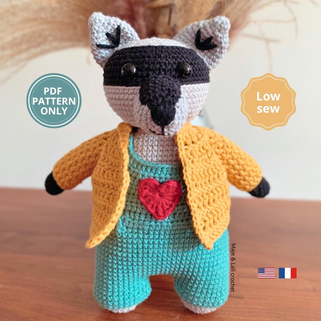 Ronaldo, the Raccoon Crochet Pattern / Ronaldo, the Raccoon Crochet ...