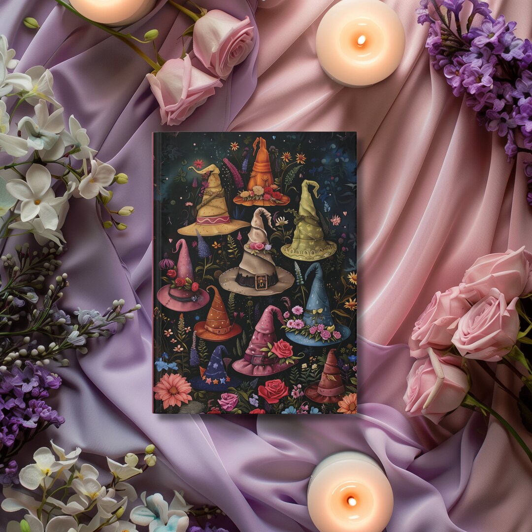 Witch Hats Whimsical Writing Journal: Witchcore Halloweencore Notebook ...