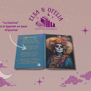 La Catrina Notebook: Dia De Los Muertos Journal With Spanish Poem - Etsy