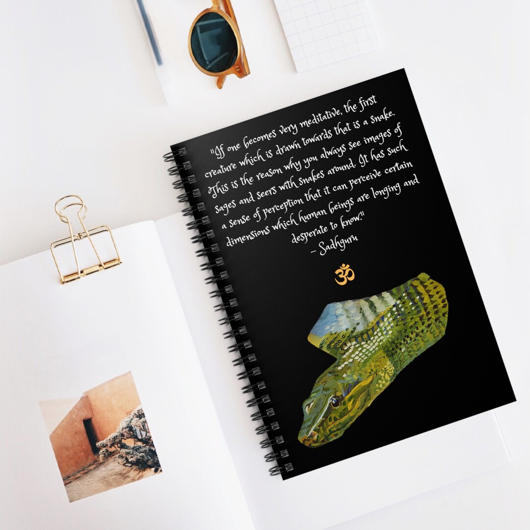 Snake Spirit Animal Intuition Journal With Sadhguru Quote Snake ...