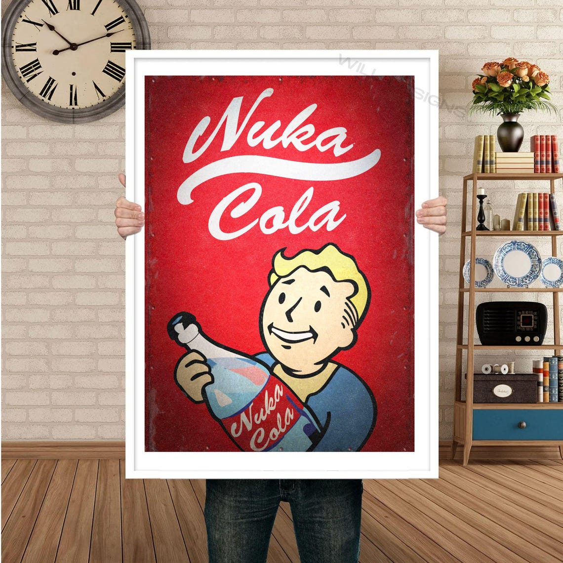 Fallout Wall Art Set of 2 Canvas / Art Print / Framed, Nuka Cola Retro ...