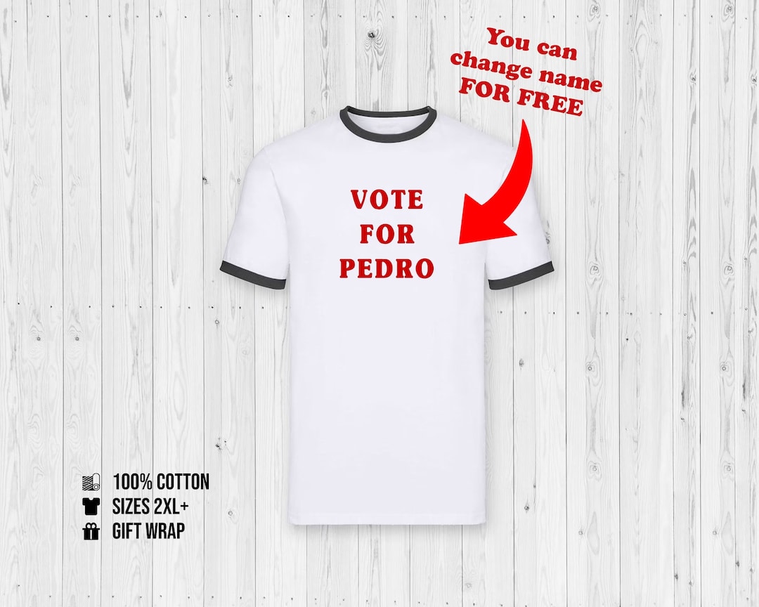 Vote for Pedro Iconic T-shirt - Napoleon Dynamite Motion Picture ...
