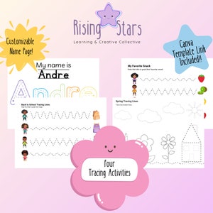 My First Tracing Book-kids Handwriting-toddler-preschool- Homeschool ...