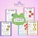 Number Tracing Flashcards Number Activity Fruit Counting Homeschool ...
