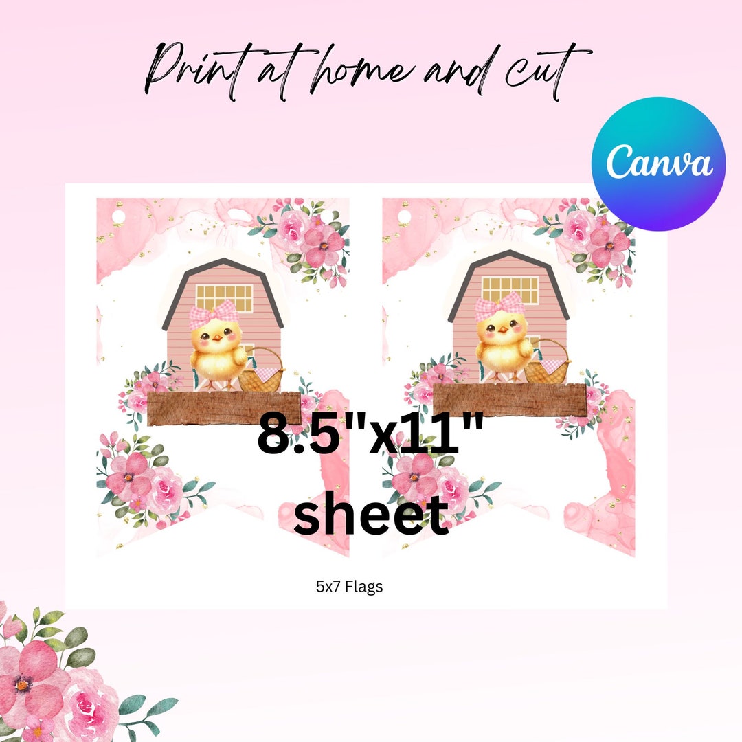 Printable It's a Chick Banner - Etsy