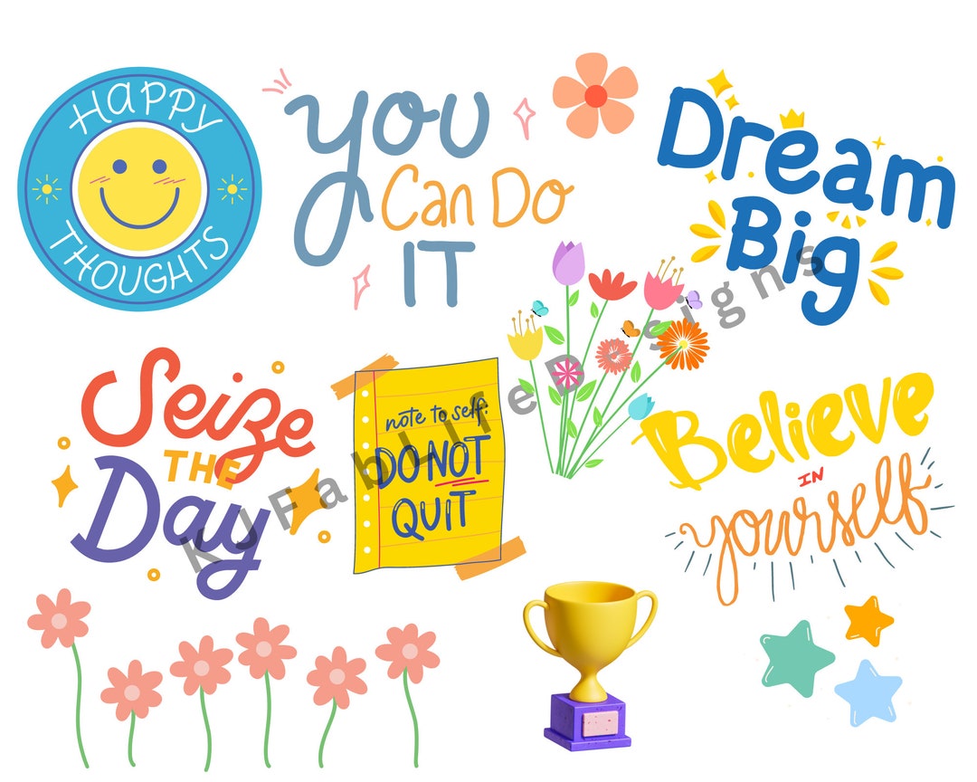 Dream Big Inspirational Printable, Seize the Day, Fun Quote for Vision ...