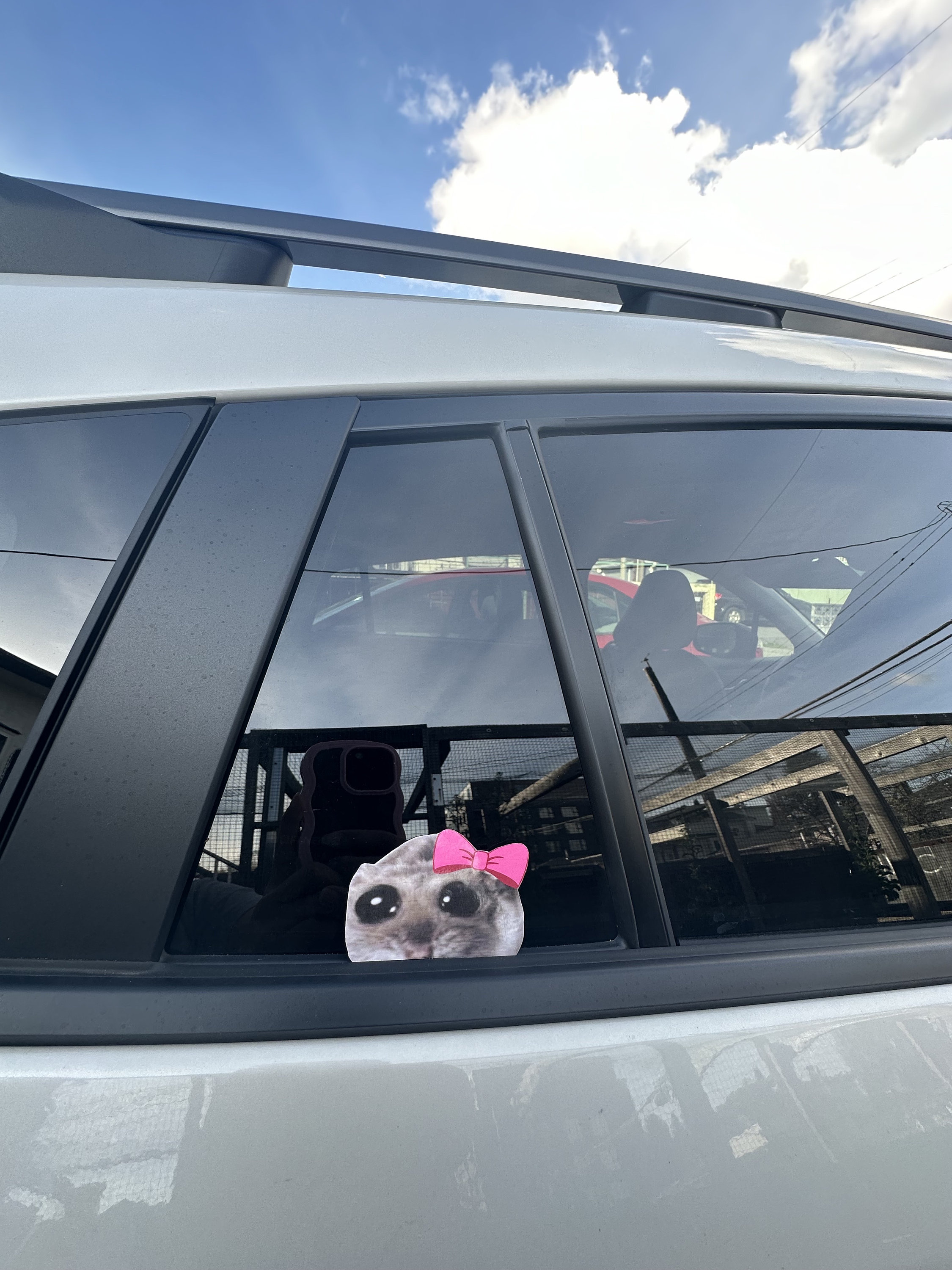 Sad Hamster Meme Window Peeker Vinyl Decal, Sad Hamster Meme Bumper ...