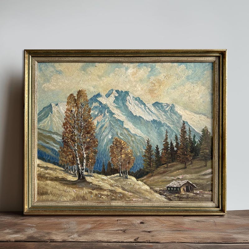 Alpine Painting - Etsy