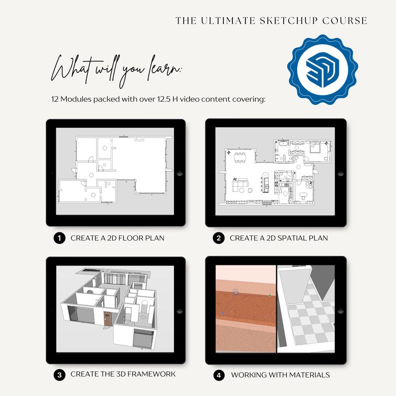 SKETCHUP COURSE I Sketchup and Layout Course for Interior Designers ...