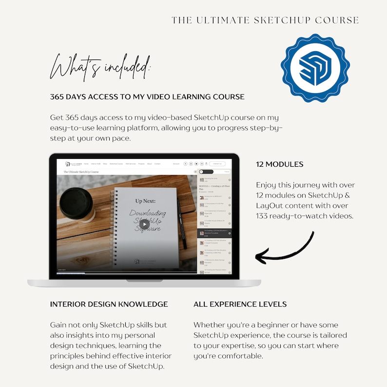 SKETCHUP COURSE I Sketchup and Layout Course for Interior Designers ...