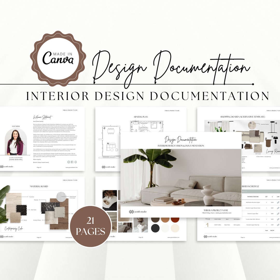 INTERIOR DESIGN PRESENTATION I Design Documentation | Interior Design ...
