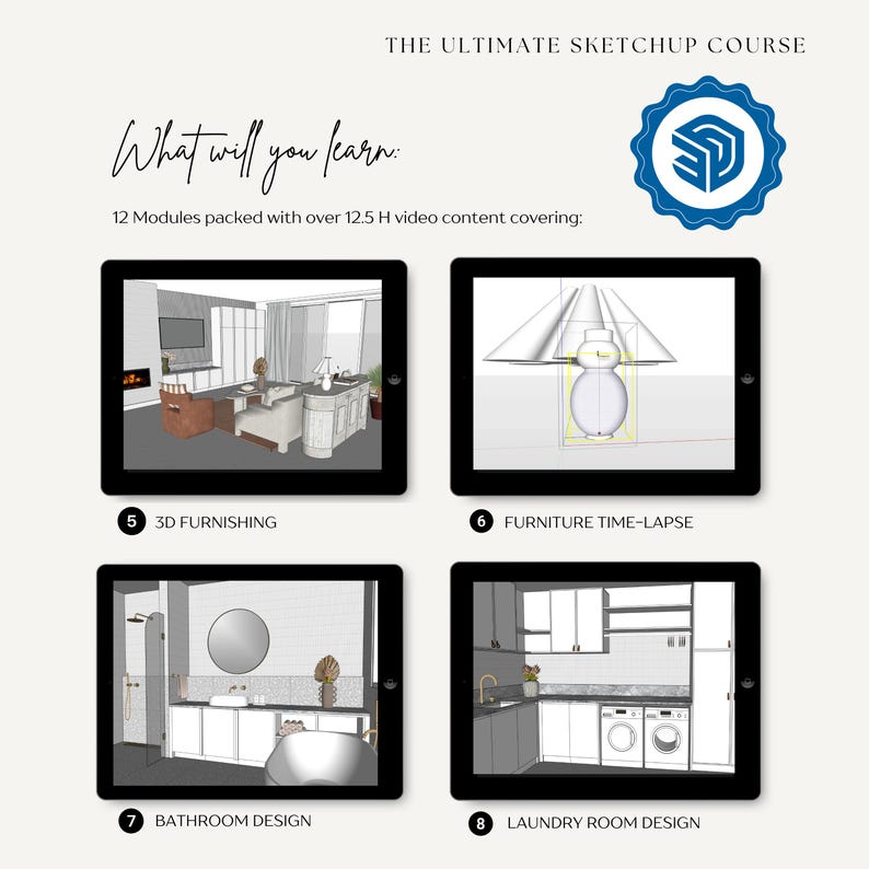 SKETCHUP COURSE I Sketchup and Layout Course for Interior Designers ...