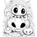22 Coloring Pages Creepy Kawaii Halloween Activities Halloween Coloring ...
