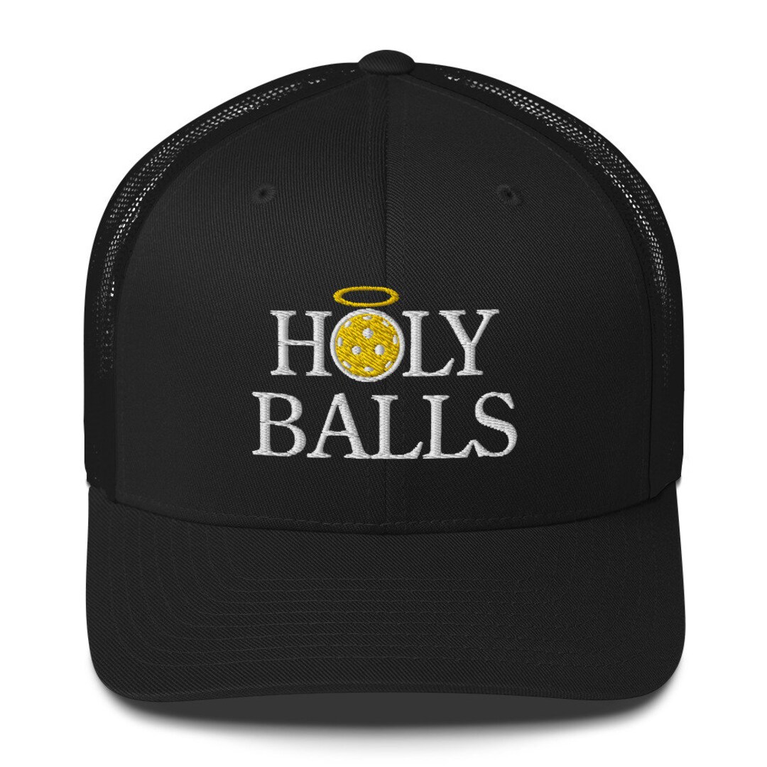 Holy Balls Pickleball Hat With Halo - Trucker Cap - Etsy
