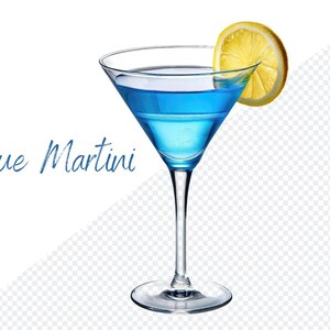 Martini Cocktails PNG Clipart: Transparent Background (digital Download ...