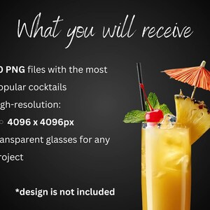 20 Cocktail Glasses for the Bar or Restaurant Menu, Social Media ...