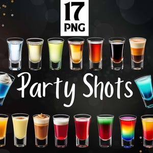 17 Party Shot Pngs - Popular & Festive Shots Clipart for Digital ...