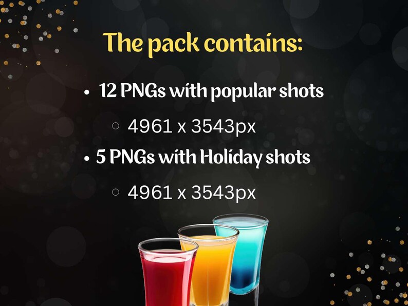 17 Party Shot Pngs - Popular & Festive Shots Clipart for Digital ...