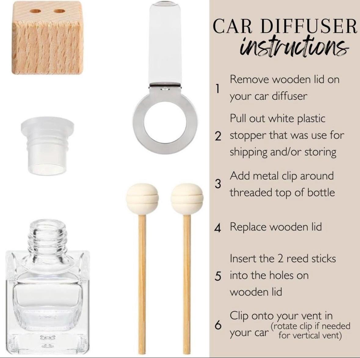 Car Essential Oil Reed Diffuser Vent Clip - Etsy