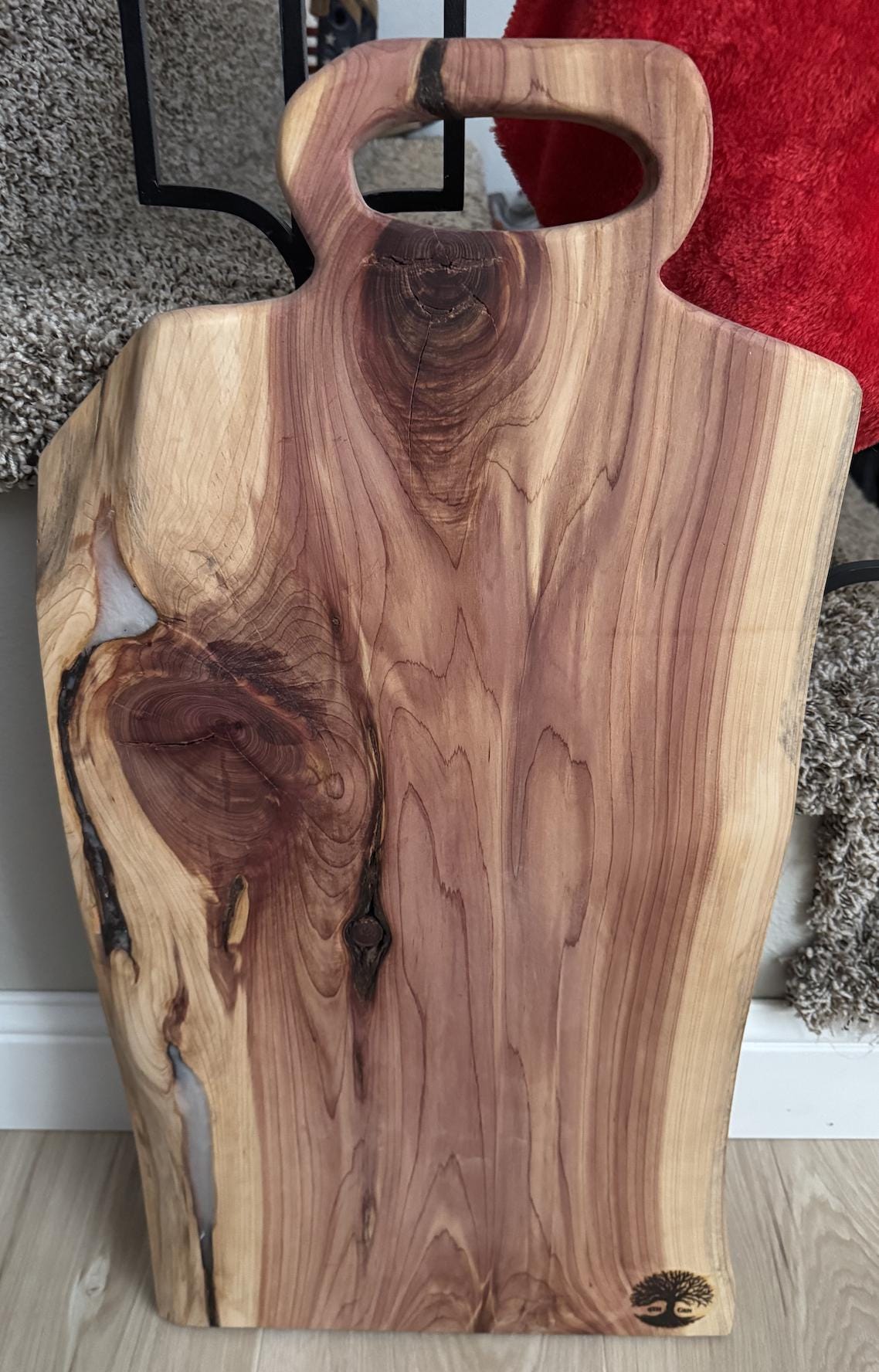 Handcrafted Cedar Charcuterie Boards With Resin Inlay | Rustic and ...