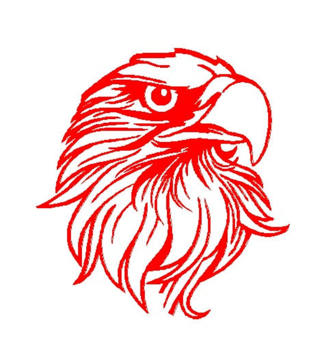 Eagle DXF Bald Eagle Head American Bird Cut Files for Silhouette ...