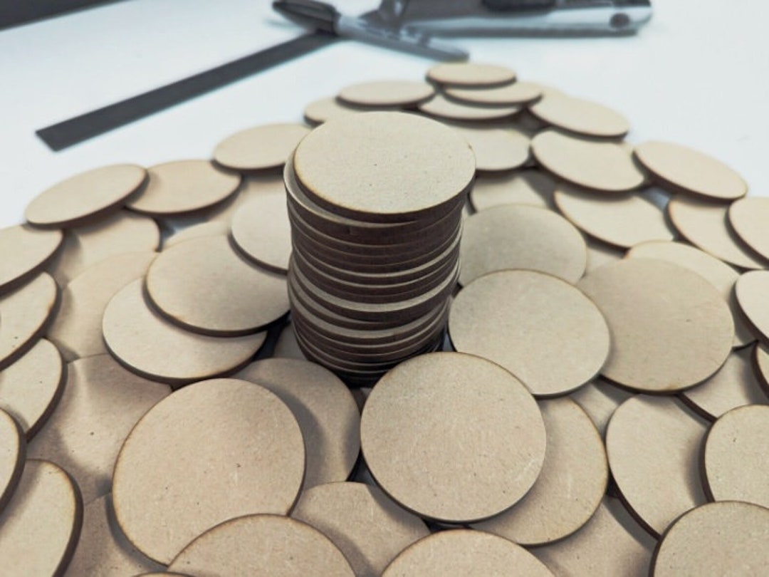MDF Circles for Crafts - Unfinished Wooden Laser Cutouts - DIY Blank ...