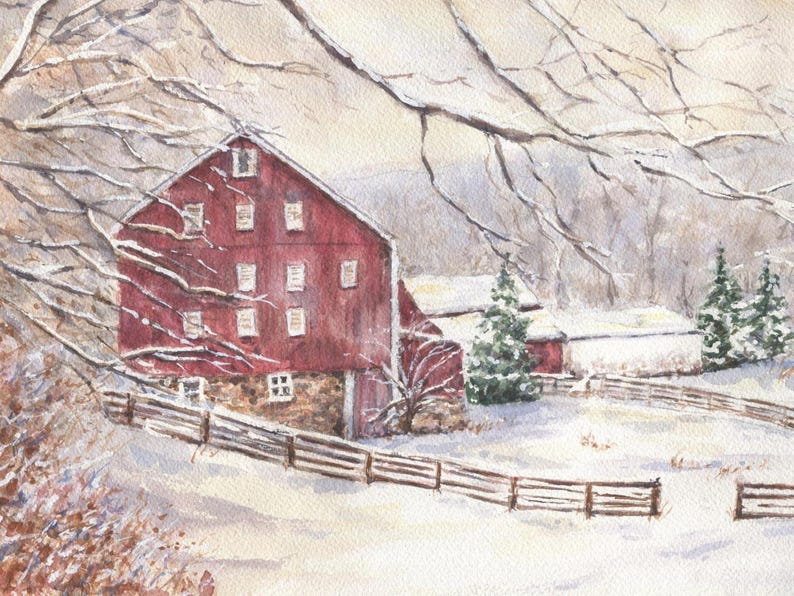 Winter Wonderland | Winter Landscape | Farm Christmas | Christmas ...