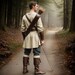 Men's Medieval Archer Costume | Traditional Linen Battle Tunic ...