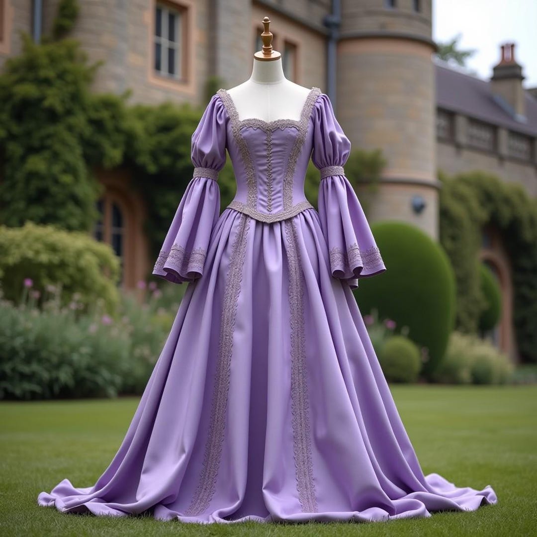 Victorian Ball Gown Digital Sewing Pattern Lavish Women's Dress Design ...