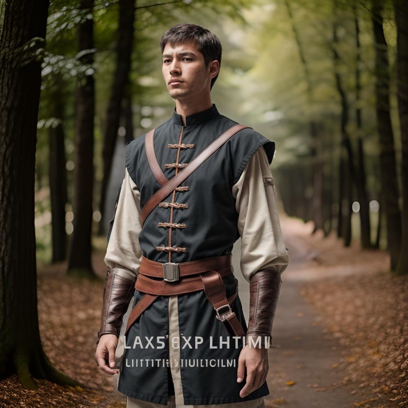 Medieval Warrior Vest Costume | Historical Combat Sleeveless Tunic ...
