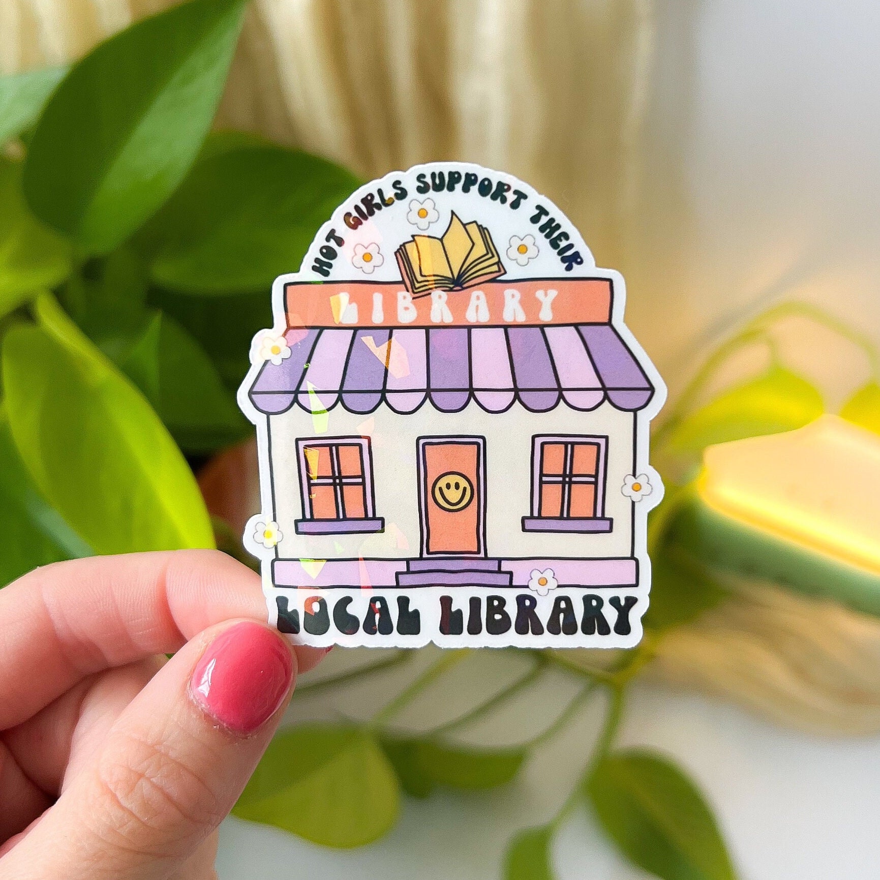 Hot Girls Support Their Local Bookstore Sticker for Kindle, Sticker for ...