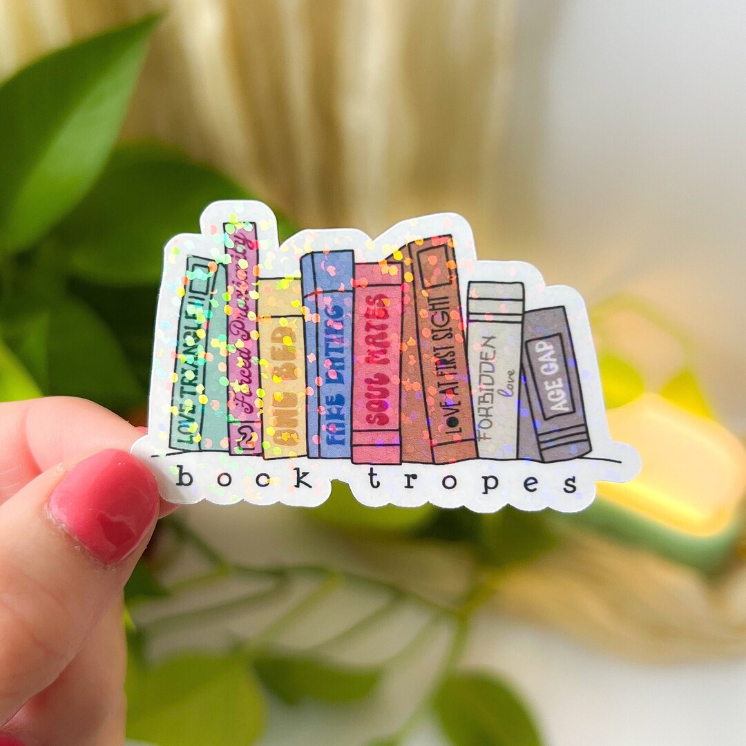 Book Tropes Sticker for Book Lovers, Sticker for Laptop, for Water ...