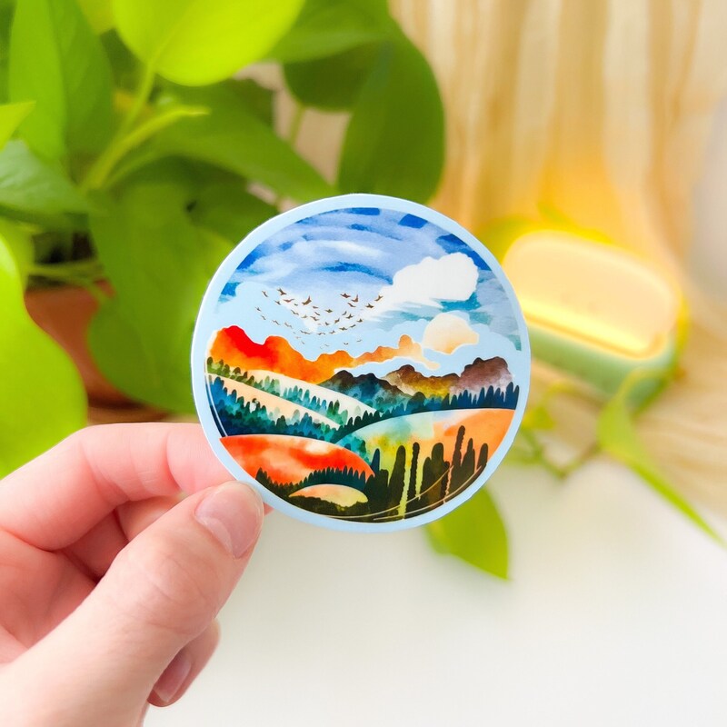 Mountain Sticker - Etsy
