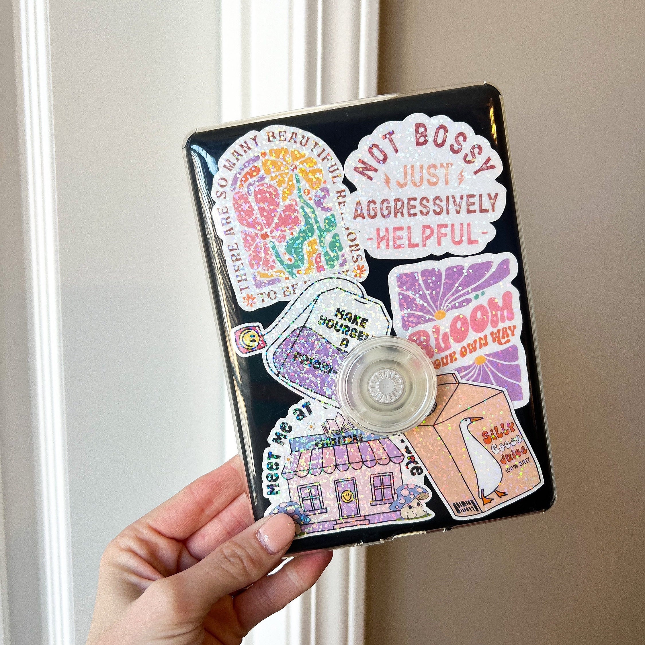 Not Bossy Just Aggressively Helpful Sticker, Bookish Stickers, Kindle ...