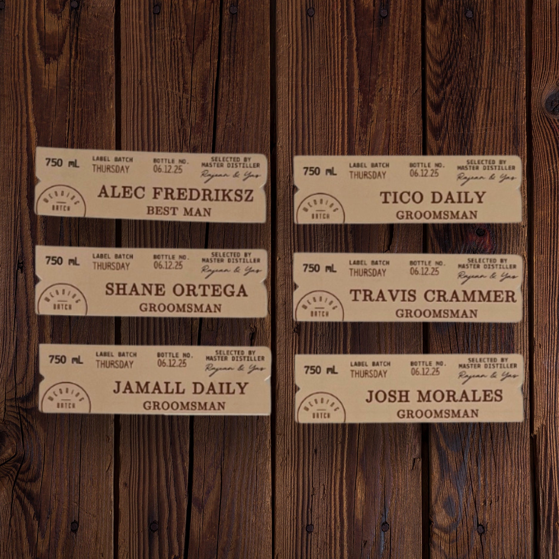 Custom Bourbon-inspired Label Personalize Your Whiskey Bottles - Etsy