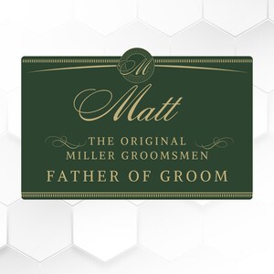 Personalized Groomsman Whiskey Bottle Label Custom Wedding Party Gift ...