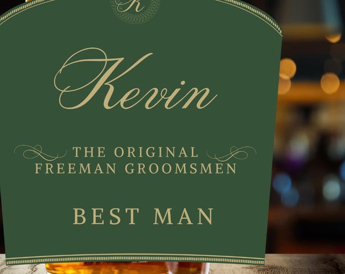 Personalized Groomsmen Proposal Whiskey Label, Groomsman Gifts Box ...