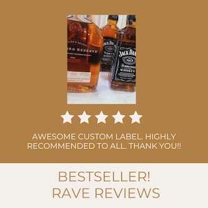 Custom Bourbon-inspired Label - Personalize Your Whiskey Bottles! - Etsy