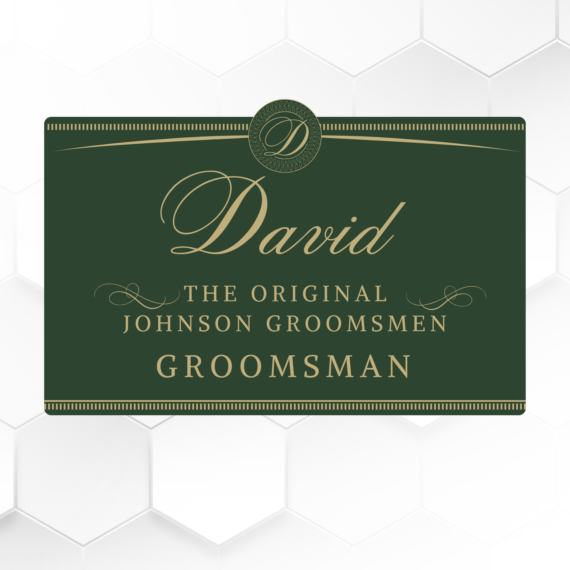 Personalized Groomsman Whiskey Bottle Label Custom Wedding Party Gift ...