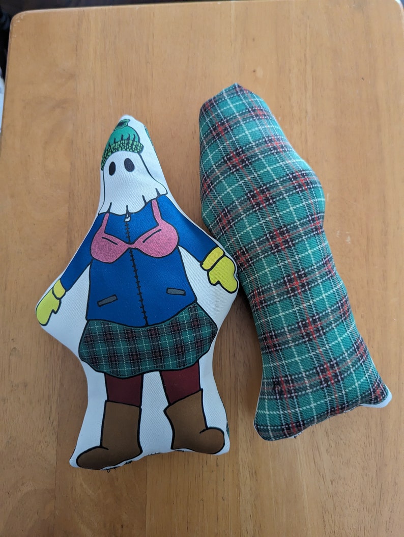 Mummer Accent Pillow Stuffed Doll Newfoundland Handmade Gift Home Decor ...